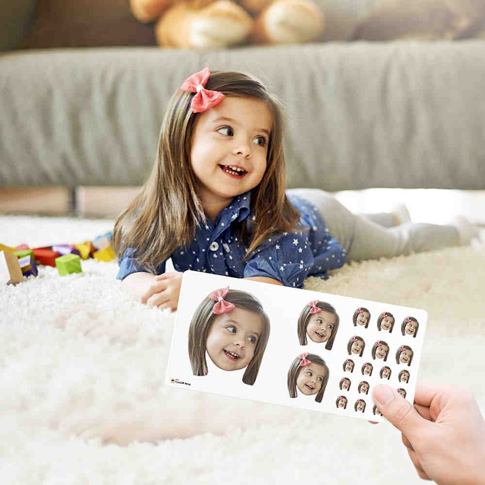 Custom Face Sticker Sheet - Baby | Custom Face Stickers | Face Stickers ...