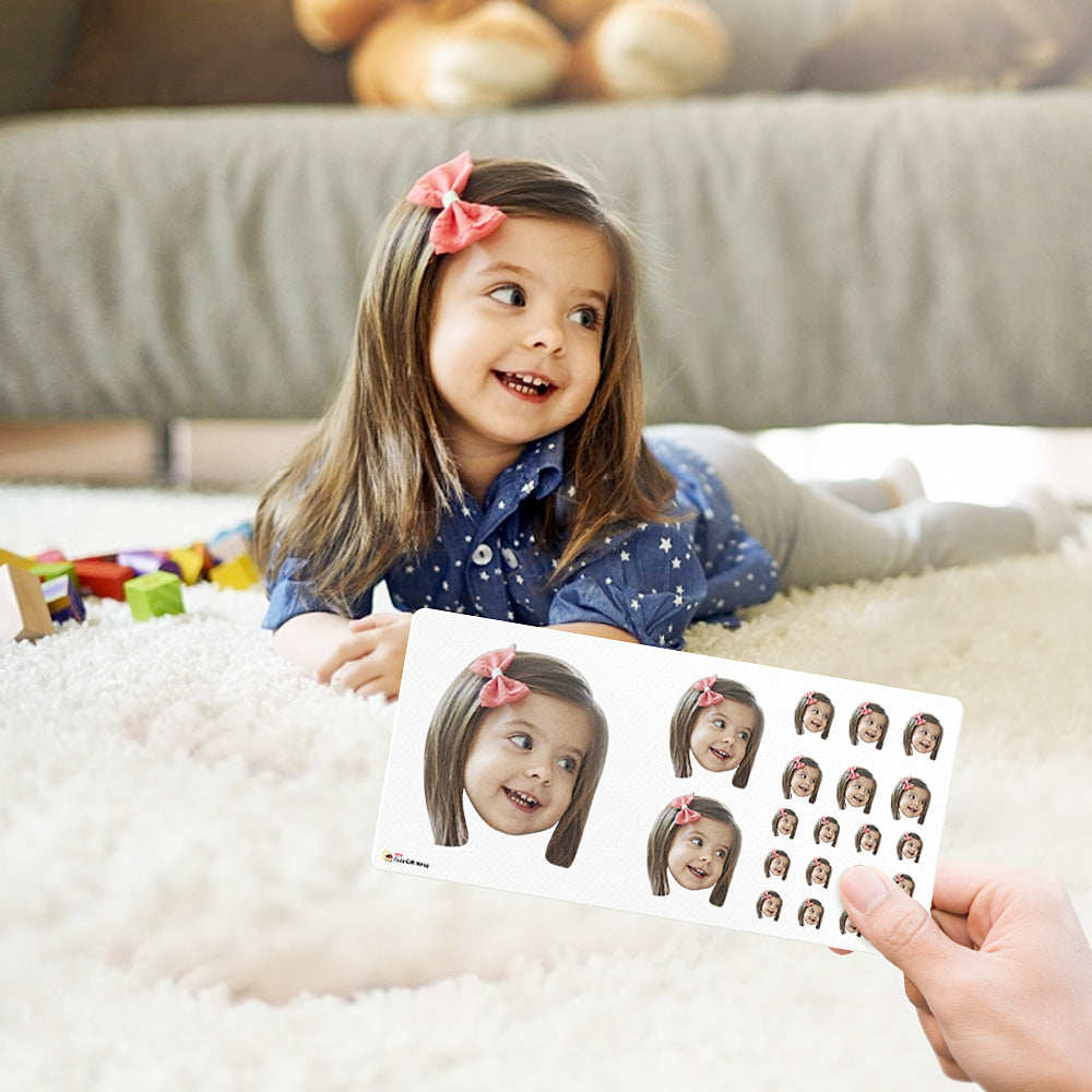 Custom Face Sticker Sheet - Baby | Custom Face Stickers | Face Stickers ...