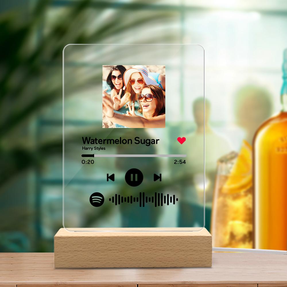 Personalized Spotify Code Music Plaque Night Light(5.9in x 7.7in ...