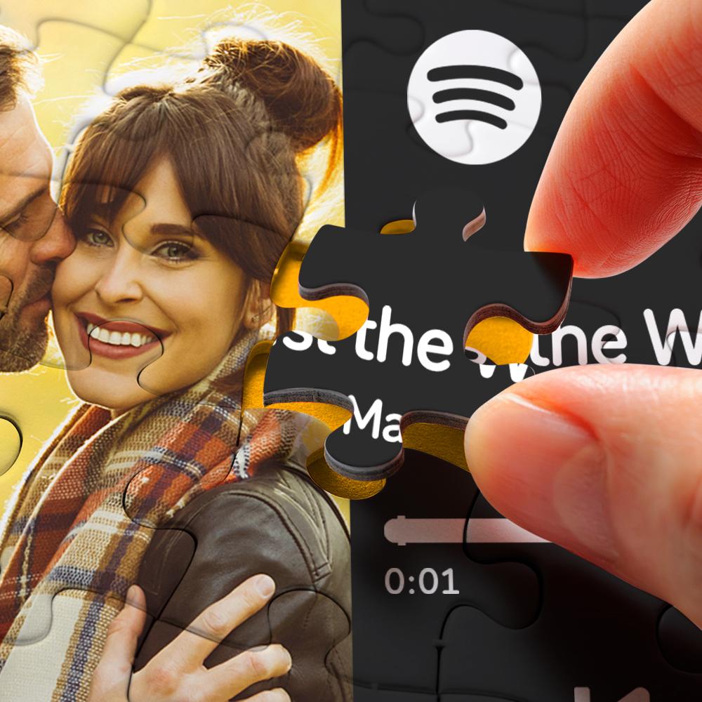 Custom Spotify Code Music Plaque Jigsaw Puzzle Best Gifts 35-1000 piec ...