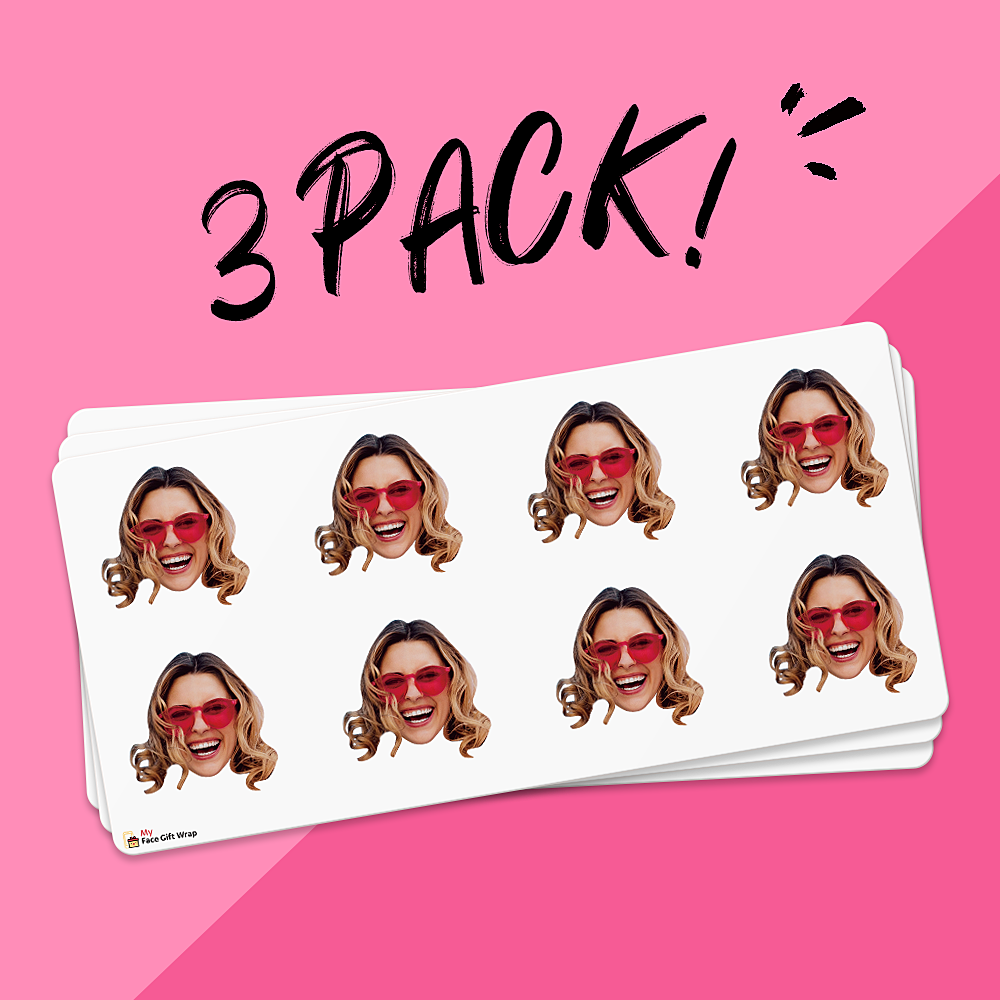 Custom Face Sticker Sheet Sweet Girl 1.6in. | Custom Face Stickers ...
