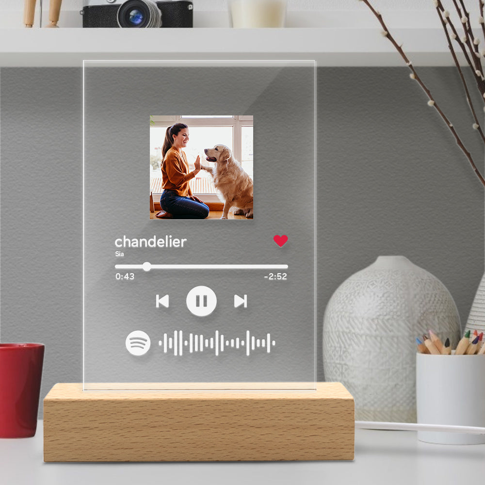 Spotify Glass Custom Spotify Code Scannable Music Night Light Best ...