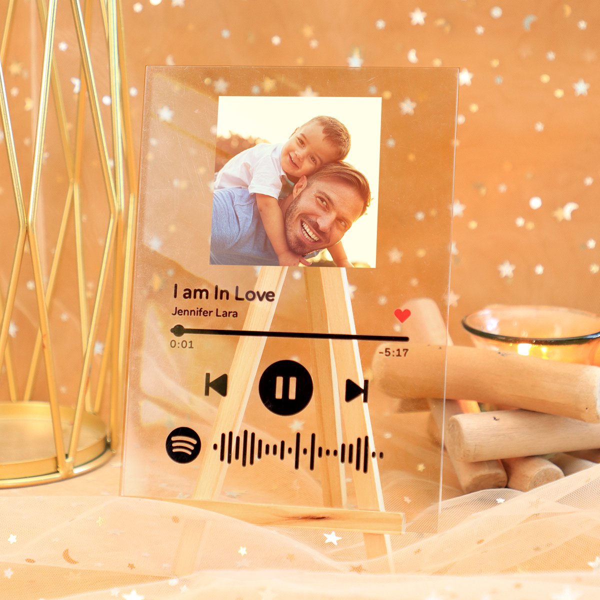 Father's Day Gifts Spotify Glass Art Custom Spotify Code Acrylic Music ...