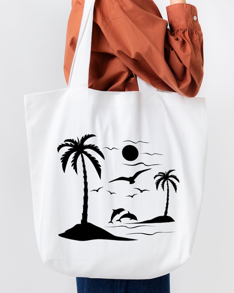 Dolphin Palm Tree Sunset SVG Perfect for Crafting Design Projects ... Dolphin Palm Tree Sunset SVG Perfect for Crafting Design Projects ...
