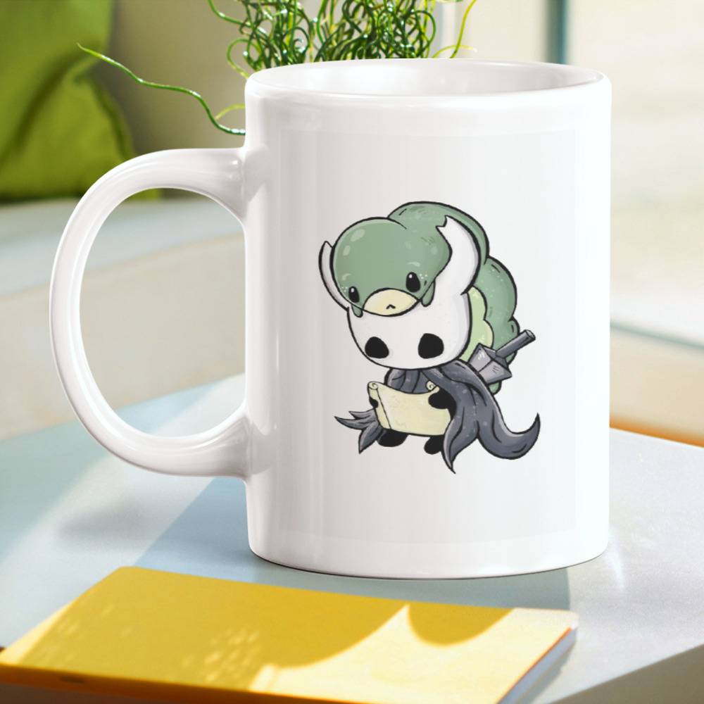 Hollow Knight Mug Hollow Knight Grub and Knight Mug | hollowknightmerch.com