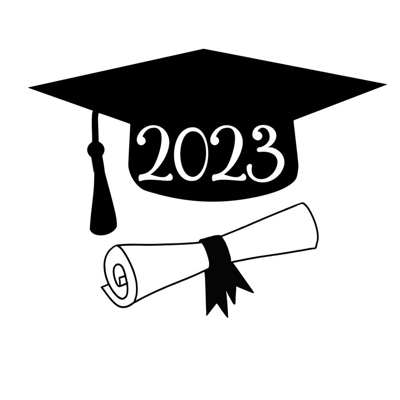 2023 Grad Cap Svg, Graduation Cap 2023 Diploma Svg - Class of 2023 Svg ...