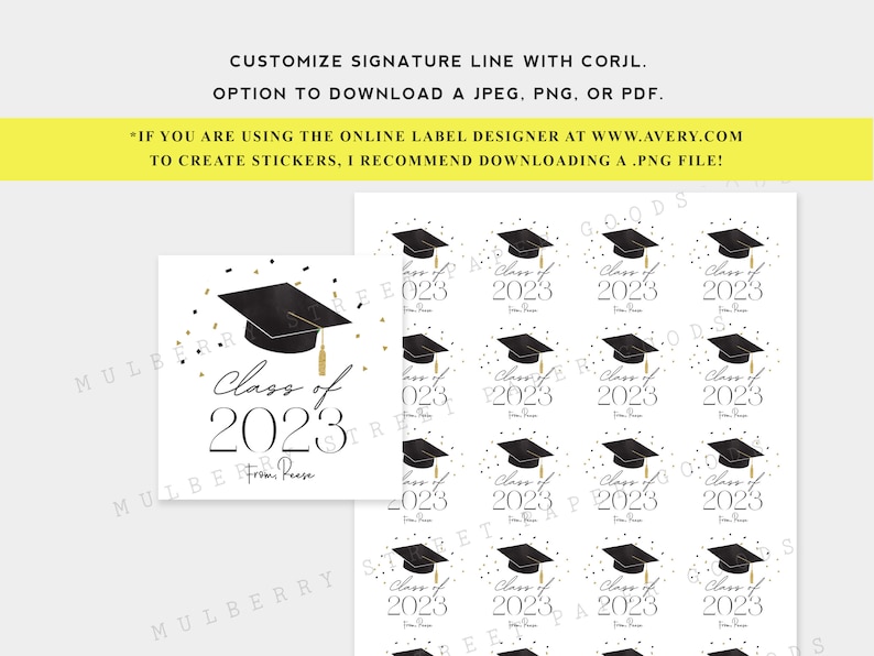 2023 Grad Cap Svg, Graduation Cap 2 Inch Circle Instant Download ...