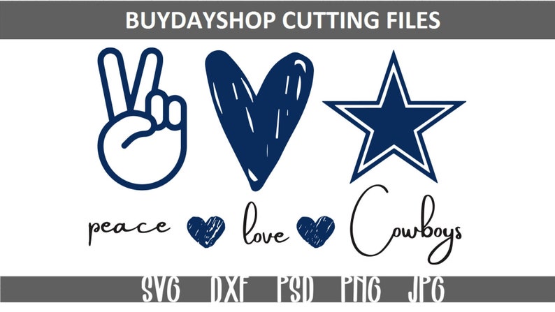 Free Peace Love Cowboy SVG Cut File Peace Love Rodeo SVG ...