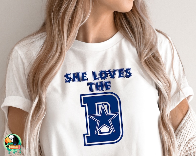 She Loves The D SVG Dallas Cowboys Svg | dallascowboyssvg.com