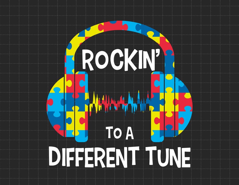 Autism Puzzle Piece Svg, Rocking To A Different Tune For Gamer Boys Svg ...