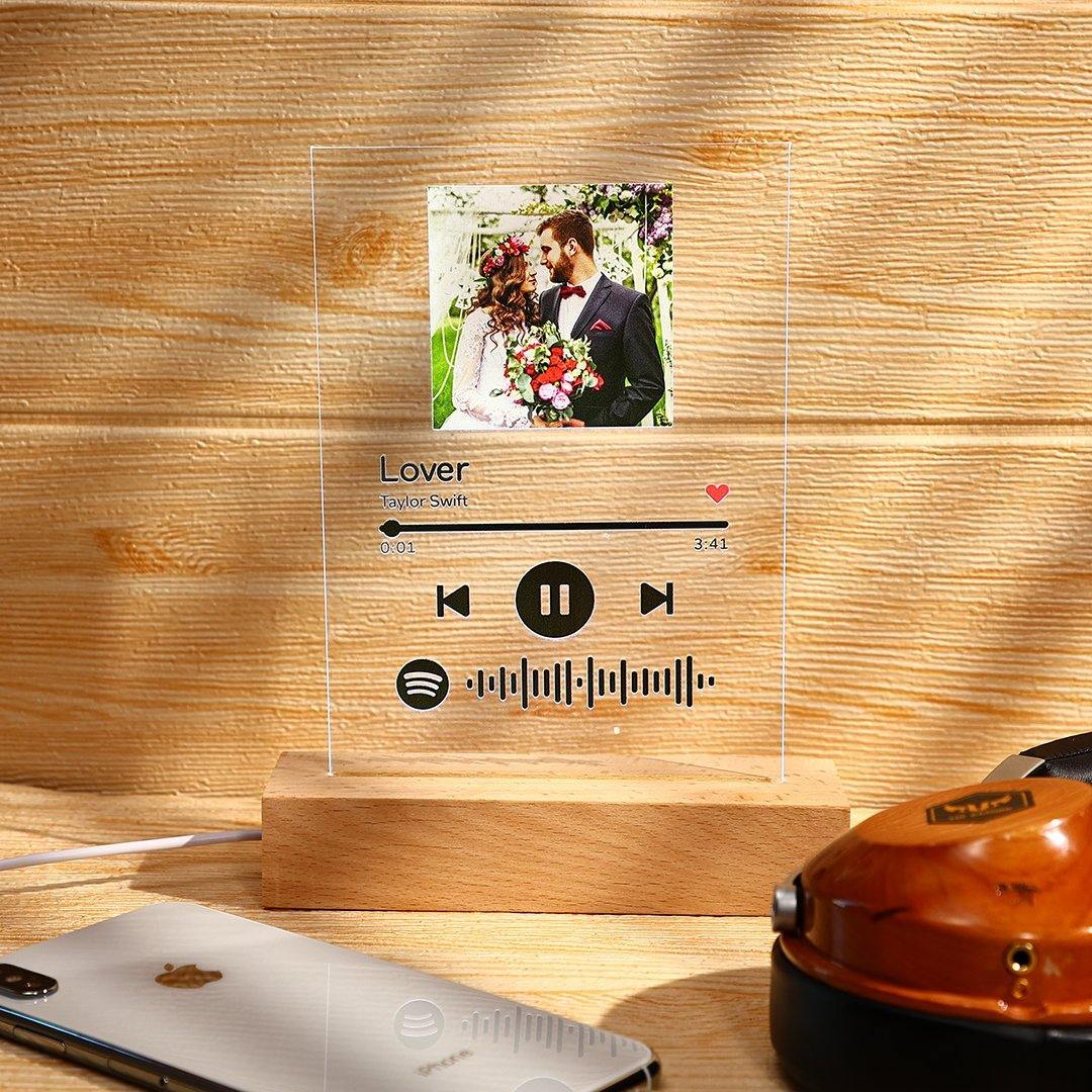 Custom Scannable Spotify Code Music Acrylic Glass Plaque - Custom Best ...