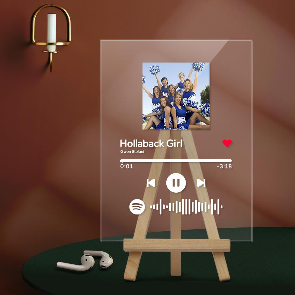 Gift For Team Best Souvenir For Cheerleader Custom Spotify Plaque ...