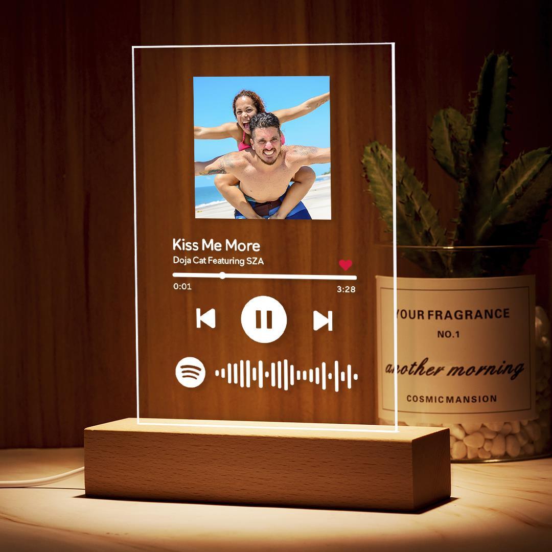 Best Anniversary Gift Personalized Spotify Code Music Plaque Night ...