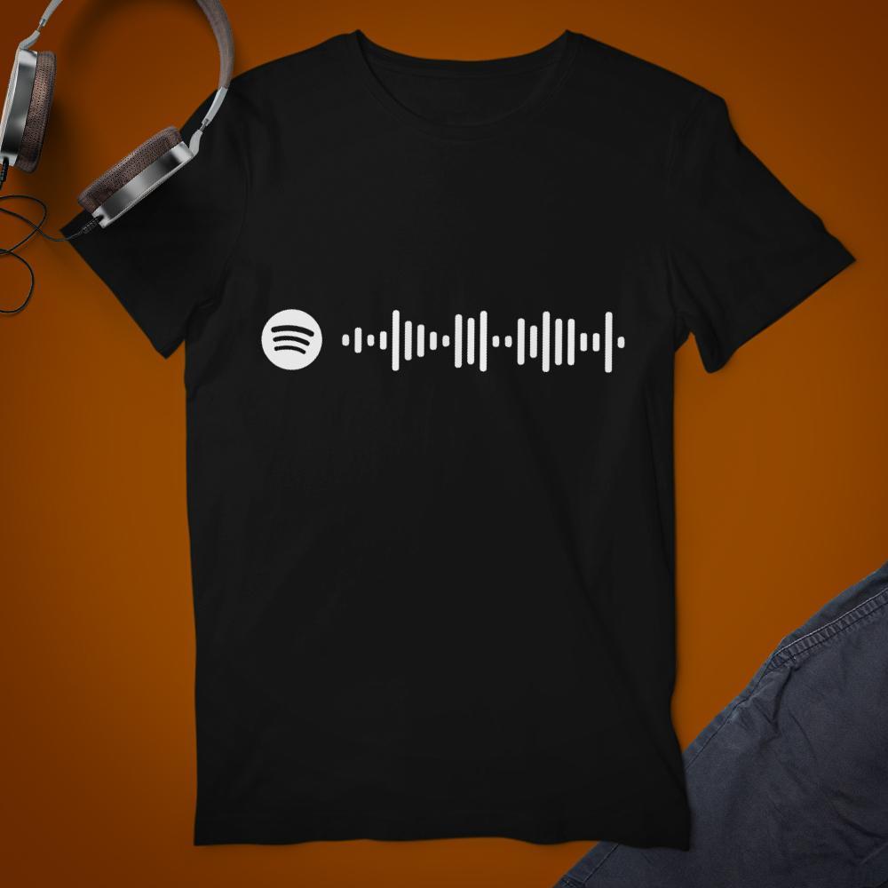 Camiseta con código de Spotify escaneable personalizada Camiseta ...