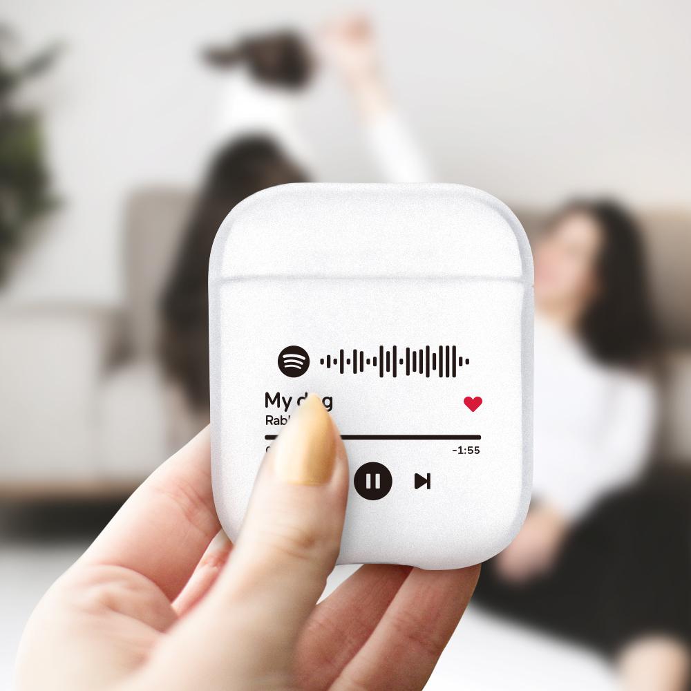 Código de Spotify escaneable personalizado Airpods 1/2 estuche mate ...