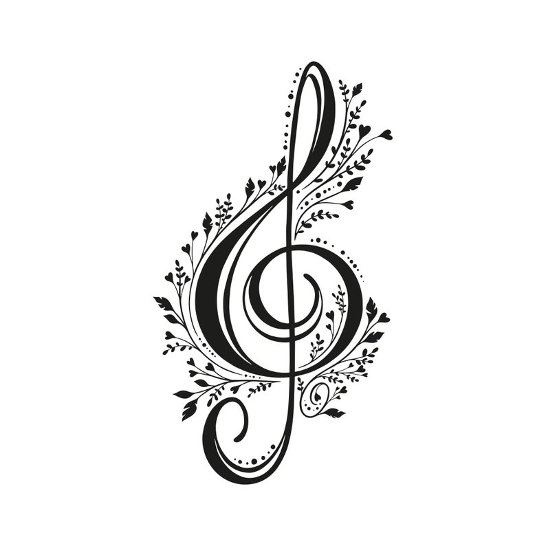 Fancy Music Notes Svg | musicnotessvg.com
