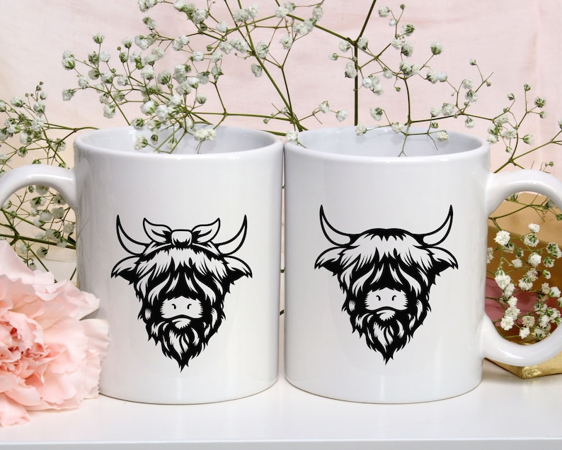 Highland Cow SVG Bull Head SVG Cow Shirt Svg File For Cricut | cowsvg.com