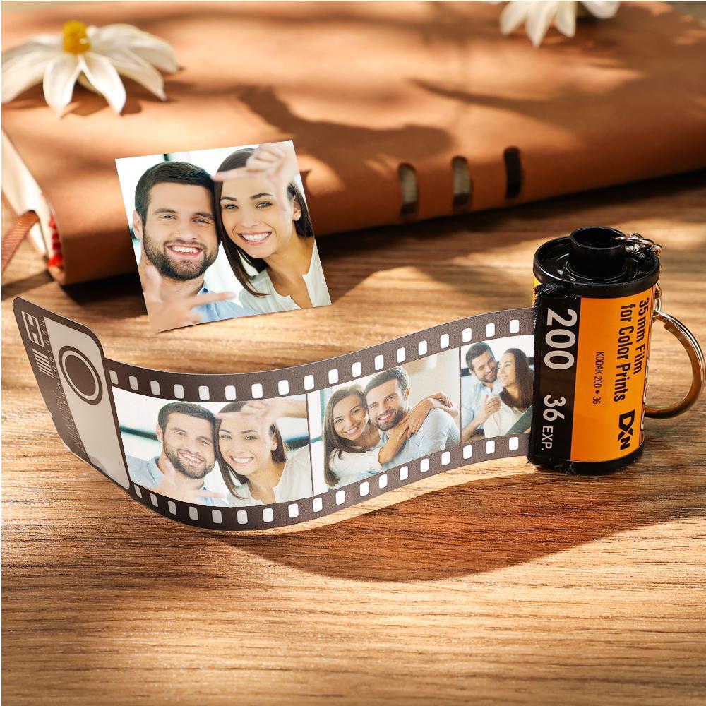 Custom Personal Film Roll Keychain with Pictures for Anniversary ...