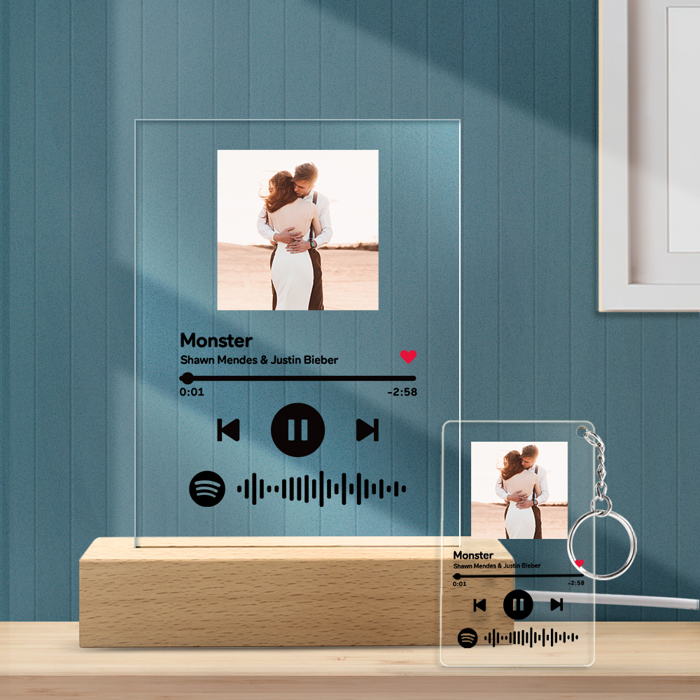 Custom Spotify Plaque Scannable Music Plaque-Personalized Spotify Gift ...