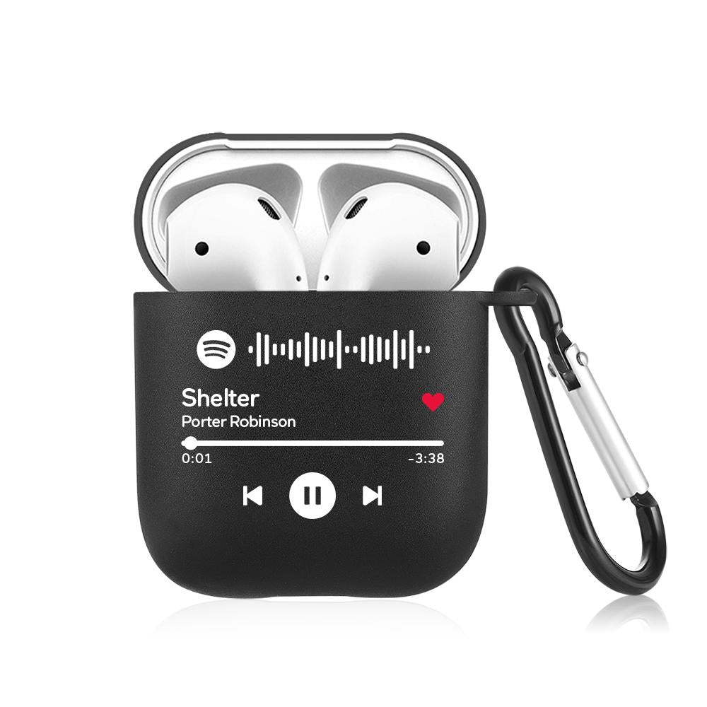 Custom Scannable Spotify Code Airpods 1 / 2 Case Transparent | Custom ...