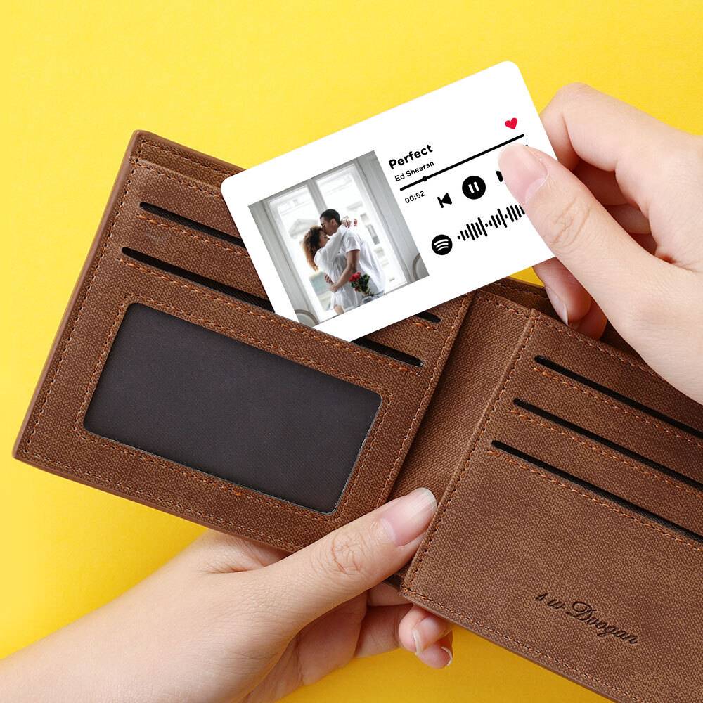 Perfect by Ed Sheeran Custom Spotify Code Music Art Wallet Card ...