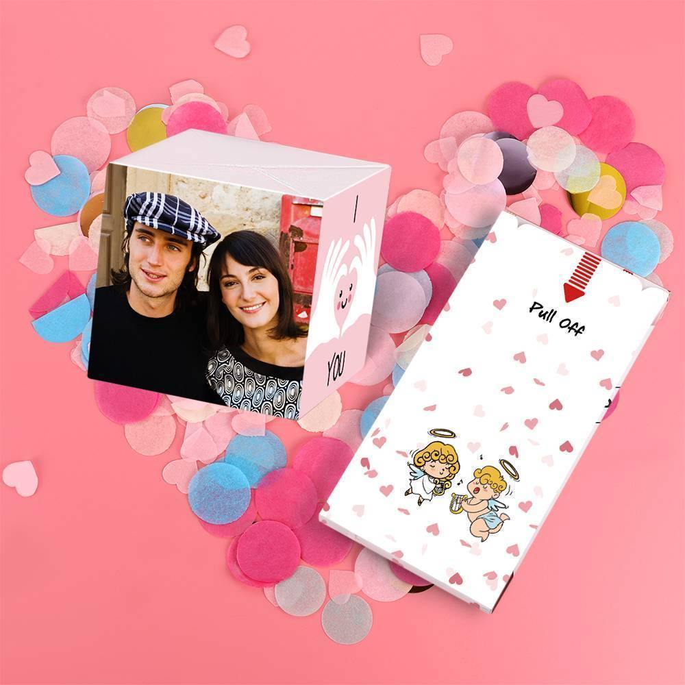 Surprise Box Custom Photo Surprise Explosion Bounce Box DIY - Hug Me ...