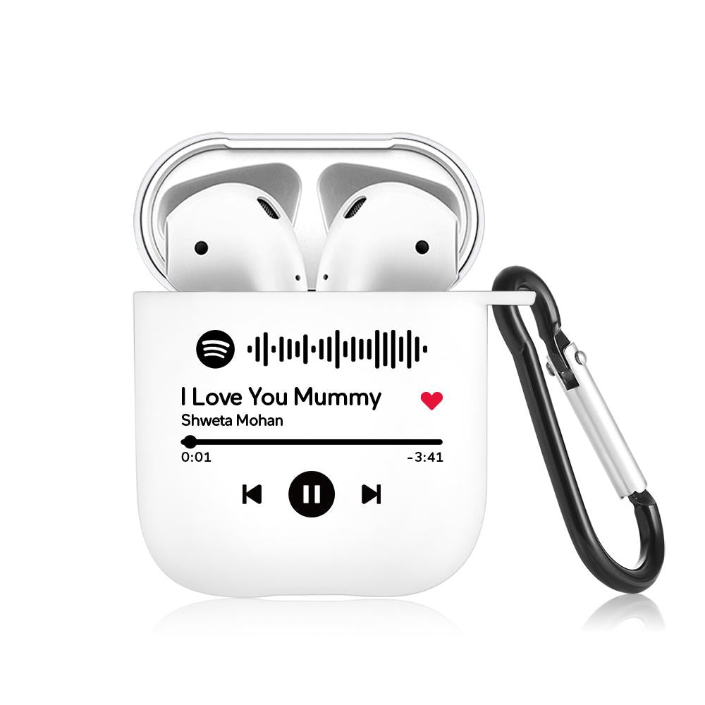 Custom Scannable Spotify Code Airpods 1 / 2 Case Transparent | Custom ...