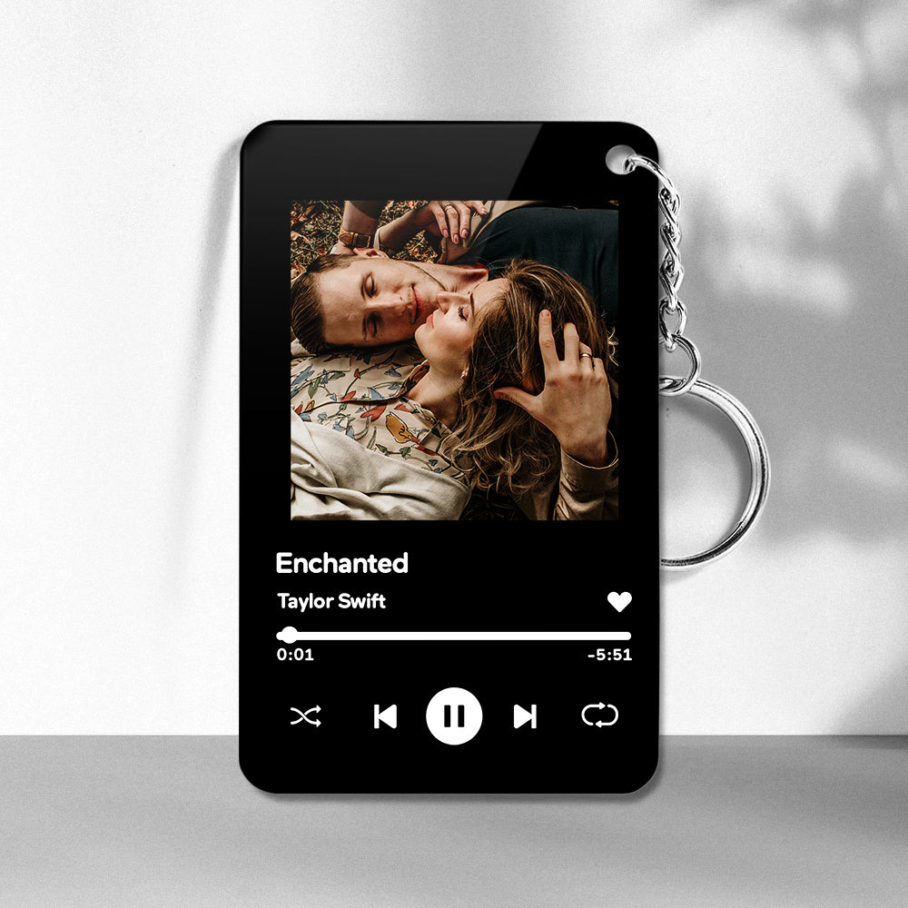 Scannable Music Decoration-Custom Music Keychain/ Plaque for Her ...