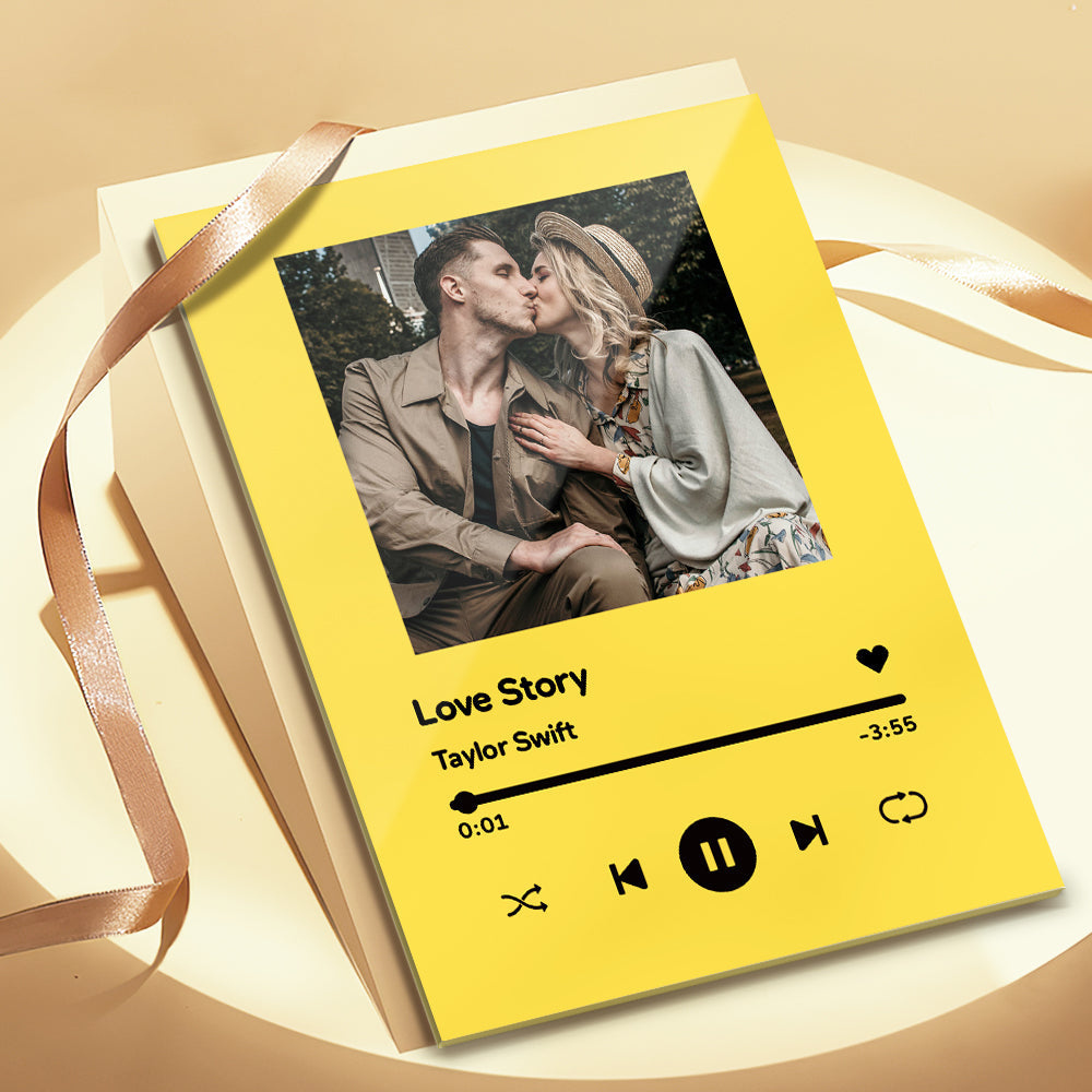 Scannable Music Decoration-Custom Music Keychain/ Plaque for Her ...