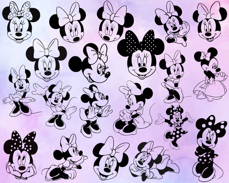 Minnie Mouse Wallpaper Black And White
