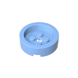 Brick, Round 4 x 4 with Recessed Center and Hole – mygobricks.com