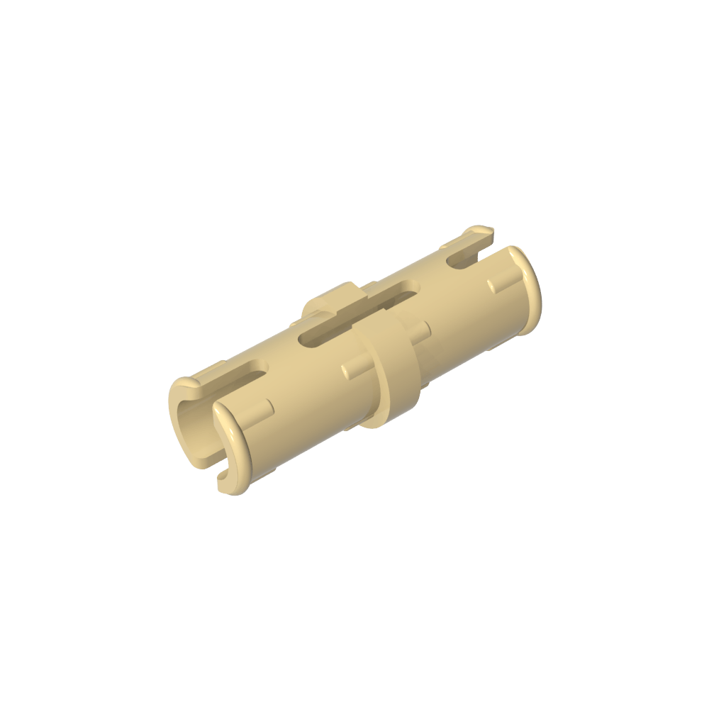 Technic Pin with Friction Ridges Lengthwise and Center Slots ...