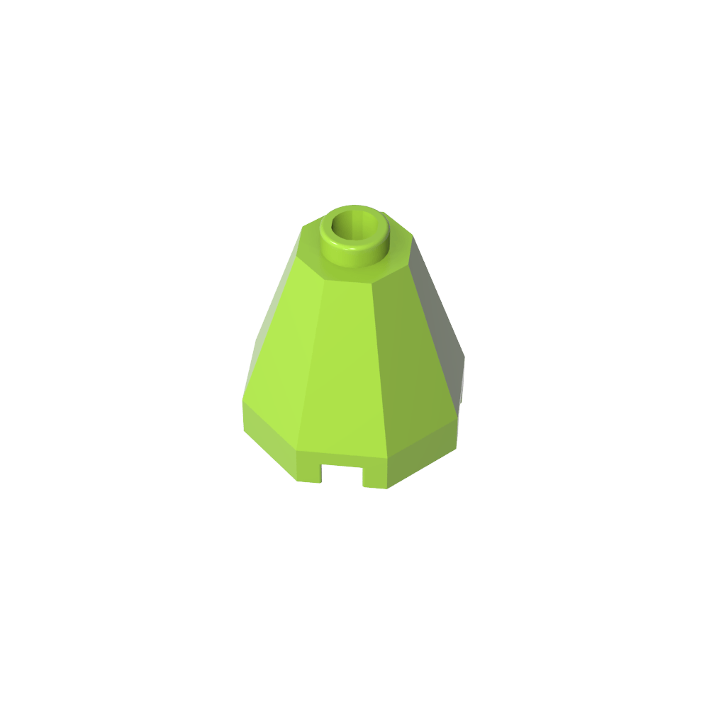 Cone 2 x 2 x 1 2/3 Octagonal, Open Stud – mygobricks.com