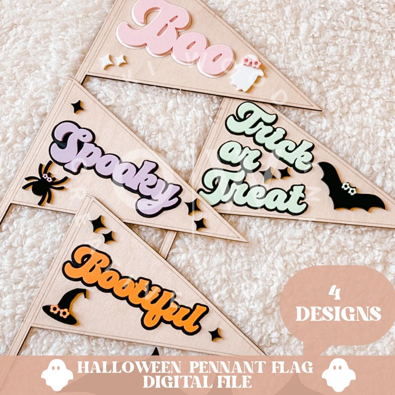 Halloween pennant flag svg Pennant Banner Svg | bannersvg.com