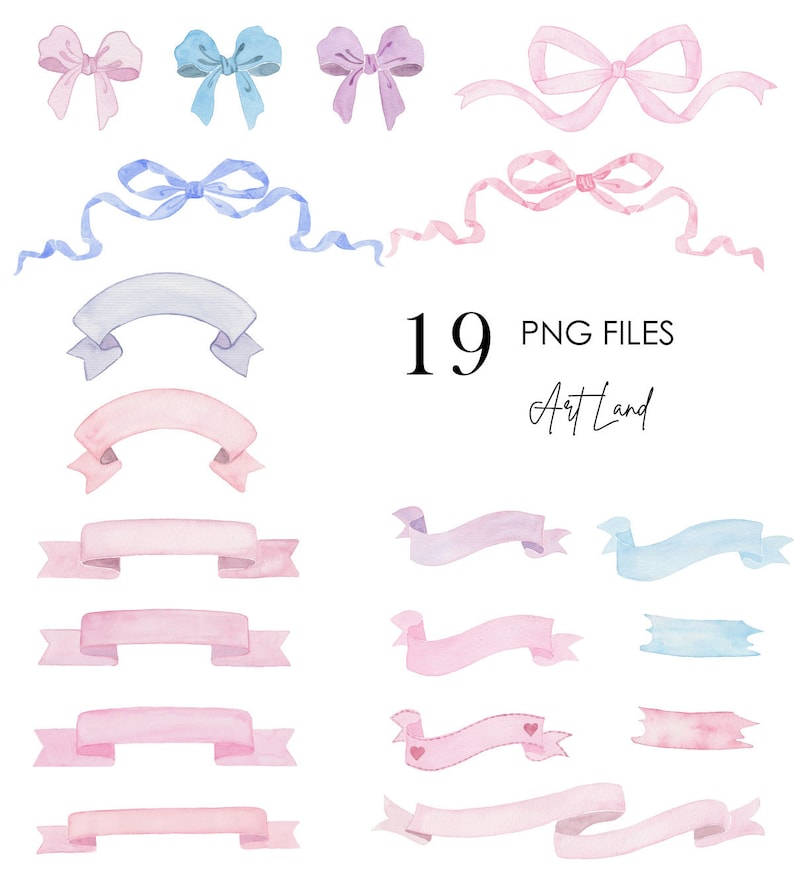 Watercolor ribbon banners and bows clipart Ribbon Banner Svg ...