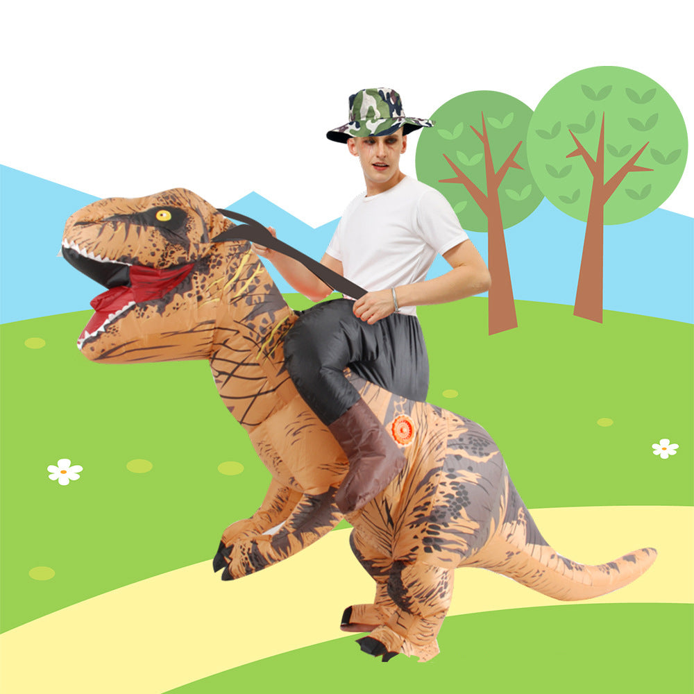 Inflatable Green Dinosaur Rider Costumes, Inflatable Halloween Costumes ...