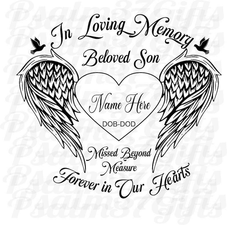 In Loving Memory Heart Svg | inlovingmemorysvg.com