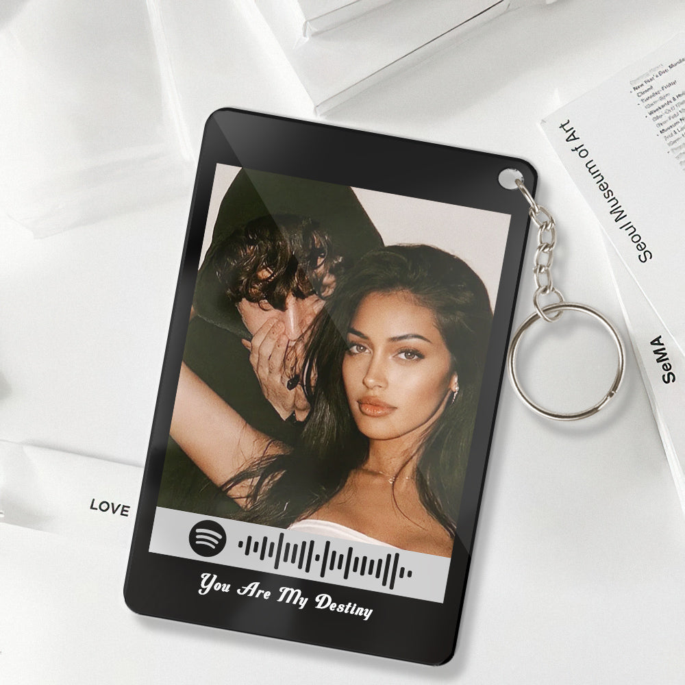 Custom Spotify Scan Code Keychain Plaque- Spotify Gifts Spotify Code ...