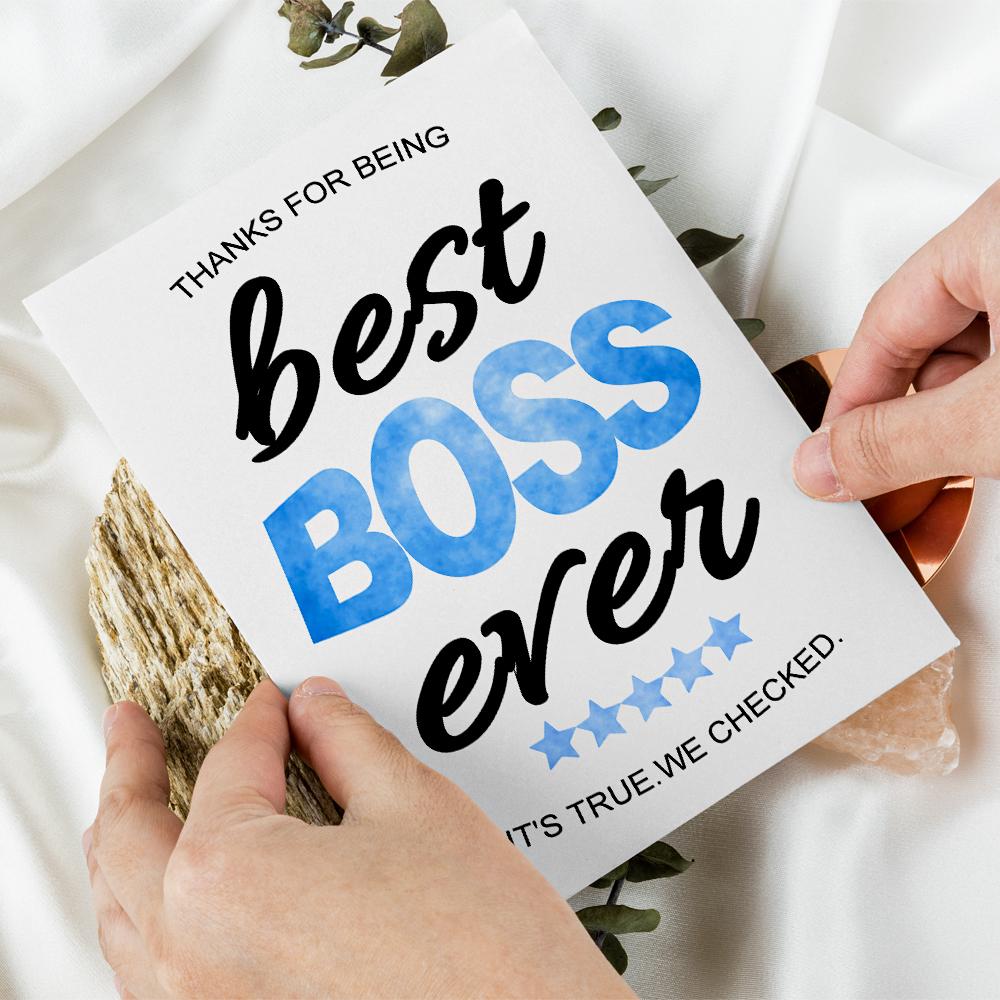 Best Boss Ever Gifts Card for Boss | Custom Bobble Heads AU
