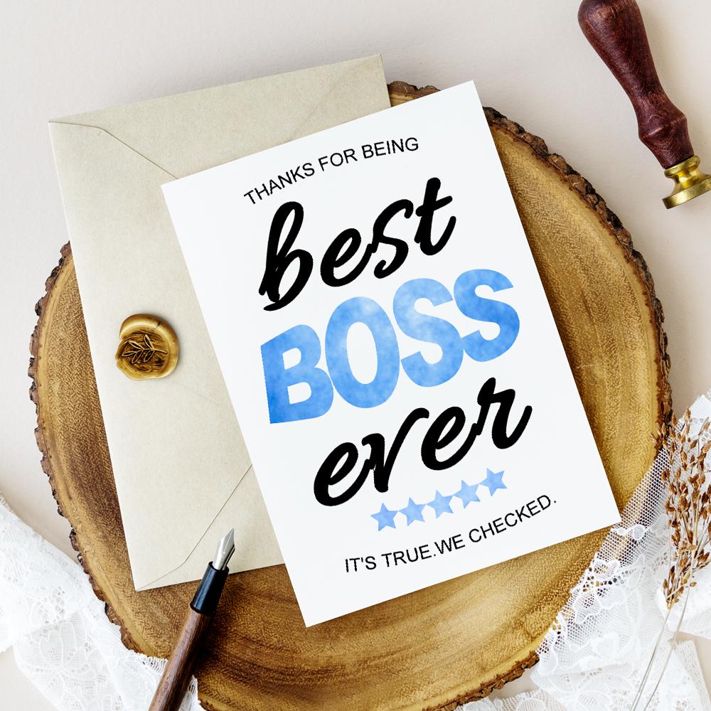 Best Boss Ever Gifts Card for Boss | Custom Bobble Heads AU