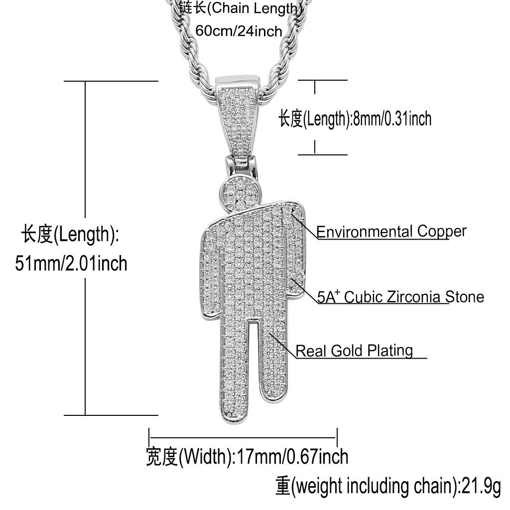 Making A Big Surprise Only Need A Billie Eilish Tilted Head Pendant ...