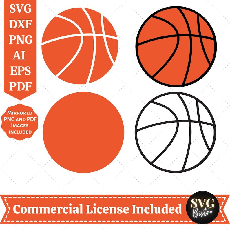 Layered Basketball SVG Bundle Basketball Clip Art | basketballsvg.com