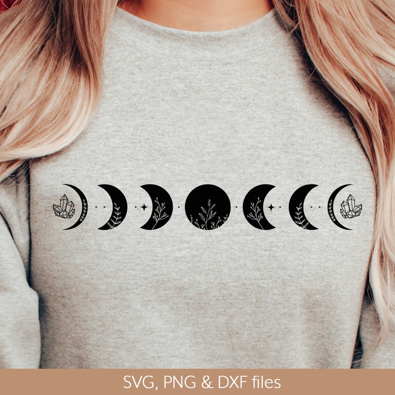Moon Phase Svg, Moon Phases Svg Bundle Celestial Svg Witchy Svg ...