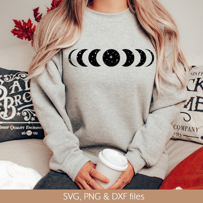 Moon Phase Svg, Celestial Svg Moon Svg Witchy Svg | moonsvg.store
