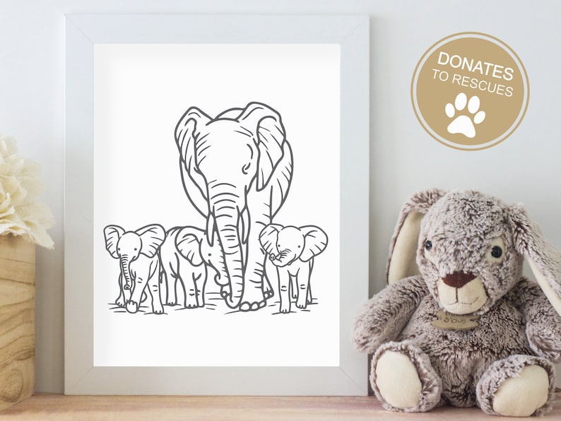 Mama And Three Baby Elephants Clipart Svg Baby Elephant Clipart ...