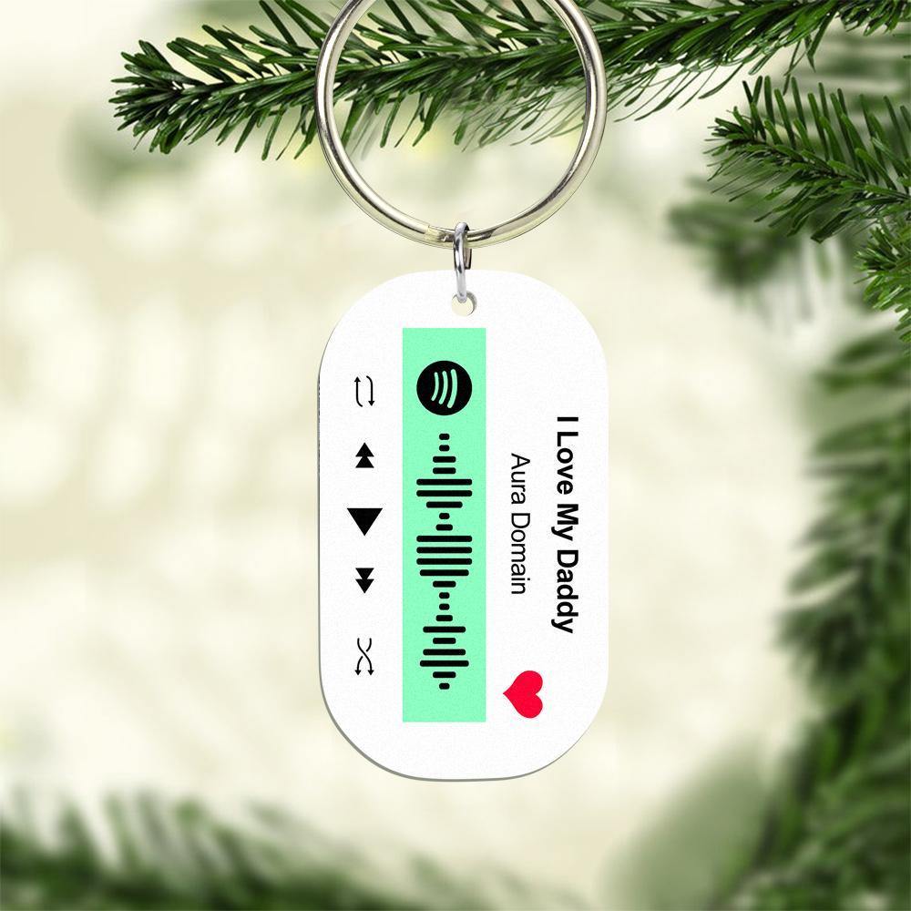 Custom Acrylic Double-sided Spotify Keychain Scannable Spotify Code ...