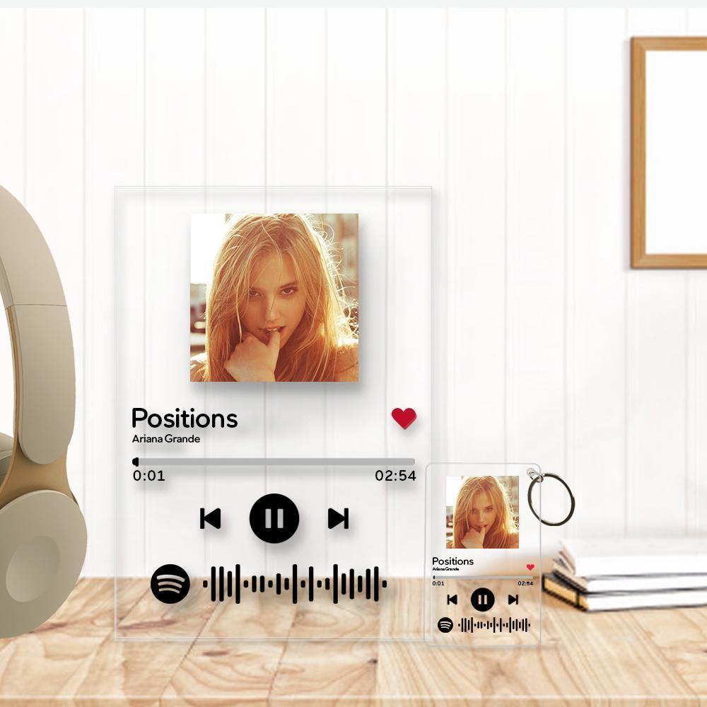 Spotify Glass Music Plaques Scannable Spotify Code Frame With A Free ...