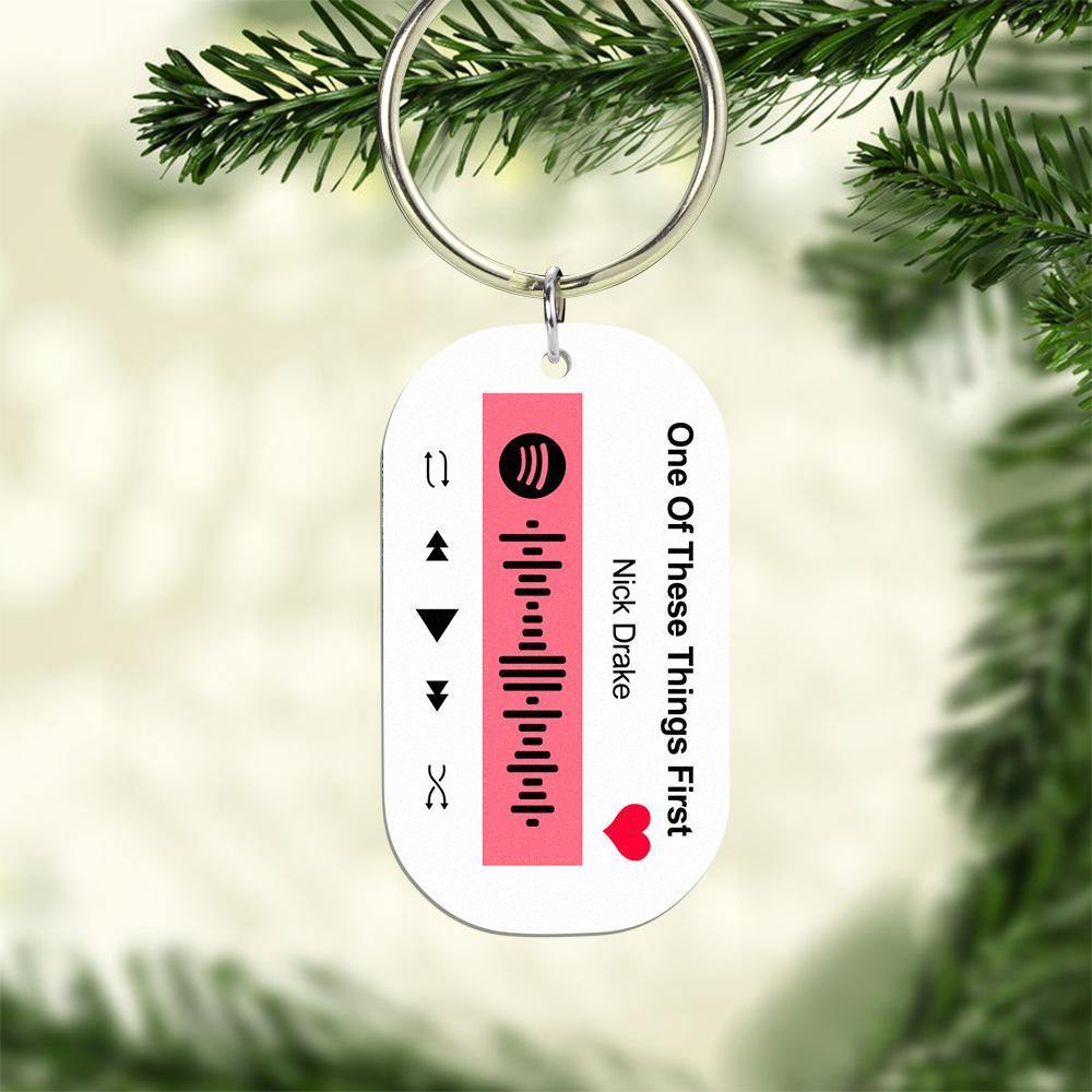 Custom Acrylic Double-sided Spotify Keychain Scannable Spotify Code ...