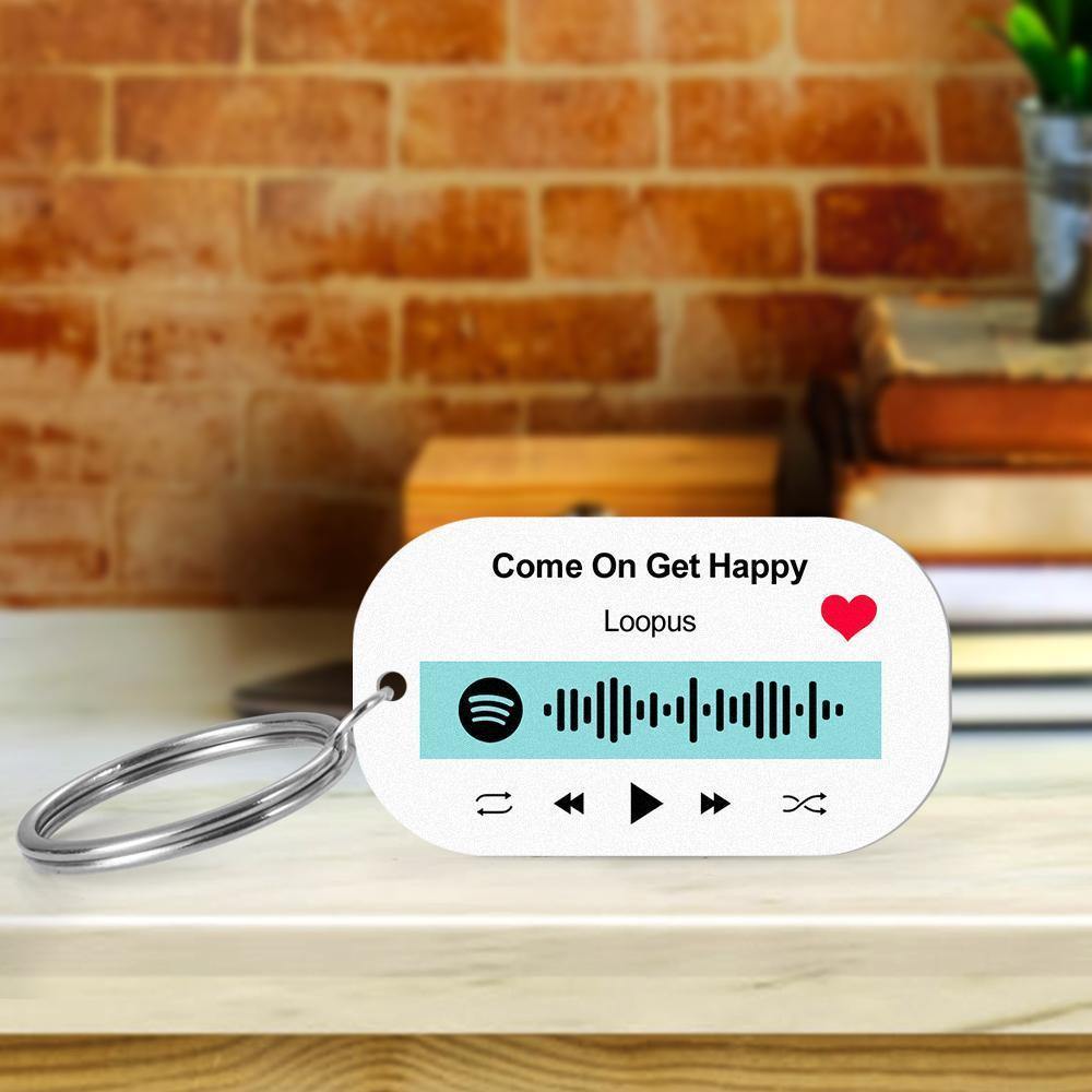 Custom Acrylic Double-sided Spotify Keychain Scannable Spotify Code ...