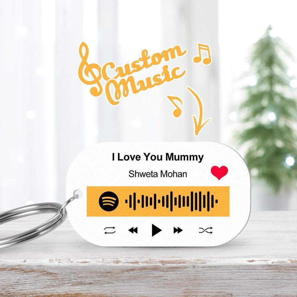 Custom Acrylic Double-sided Spotify Keychain Scannable Spotify Code ...